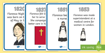 KS2 Florence Nightingale Timelines Primary Resources, Timelines