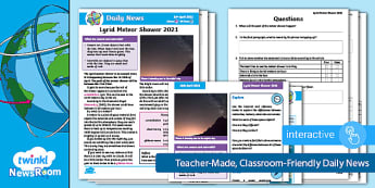 Lyrid Meteor Shower 2021 - Twinkl NewsRoom - Twinkl