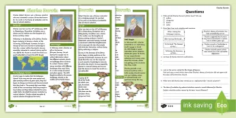 Charles Darwin Biographies | twinkl.co.uk