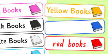 EYLF Book Labels - Twinkl