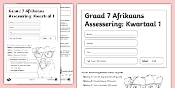 Graad 7 Afrikaans - Assessments, Tests & Exams - Resources for Parents