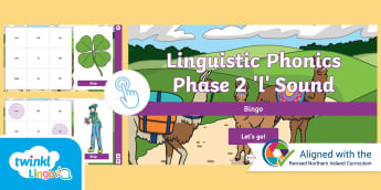 'l' Sound Phase 2 - Stage 5/6 Phonics - Linguistic Phonics - Resources