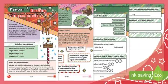 Reindeer Reading Activities | twinkl.co.uk