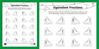 Equivalent Fractions Worksheets | twinkl.com