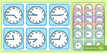 Telling Time Matching Cards | twinkl.com.au