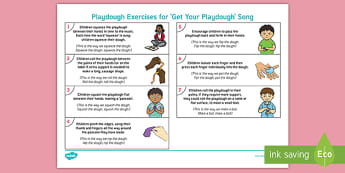 Modelling Dough Songs Early Years (EYFS) - Fine Motor Skills