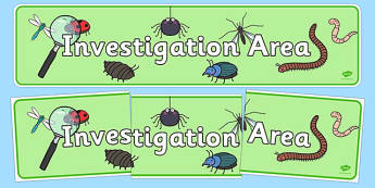 Investigation Area Primary Resources - Investigation area, investigate