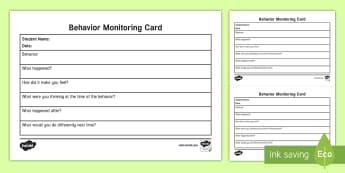 Behavior Worksheets & Printables | Special Education | Twinkl