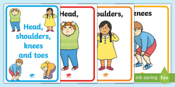 Nursery Rhyme Heads Shoulders Knees and Toes (EYFS) - Twinkl