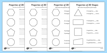 KS1 2D Shapes Resources - Worksheets, Games and Activities