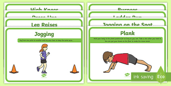 Fitness Activity Cards | twinkl.co.uk