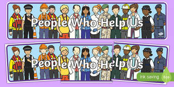 People Who Help Us - Primary Resources - Twinkl