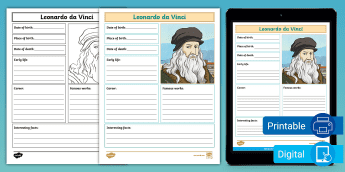 Leonardo da Vinci Lessons | twinkl.com