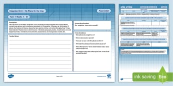 My Place on the Map Integrated Unit Foundation Teaching Resources