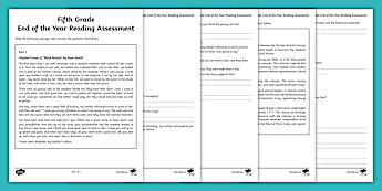 Fifth Grade Reading Assessments | twinkl.com