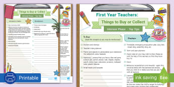First Year Teachers English Teacher Tools - - Twinkl