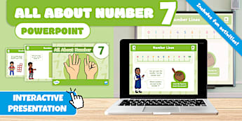 Number 7 - All About Numbers - EYFS - Primary Resources