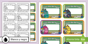Materiales educativos para celebrar el Día del Logro