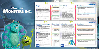 Disney Pixar Monsters, Inc. Activities, Games & Resources