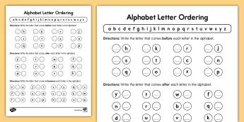 Alphabetical Order Activities | twinkl.com