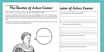 Julius Caesar Literature • Twinkl.co.uk