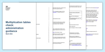 Year 4 Multiplication Tables Check - Year 4 Maths Resources