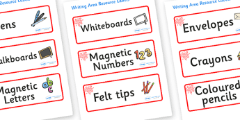 Red Classroom Labels | twinkl.co.uk