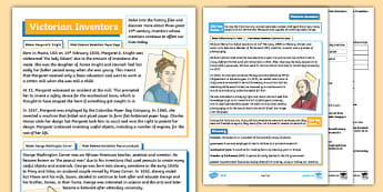 Scientists and Inventors Reading Comprehensions KS2