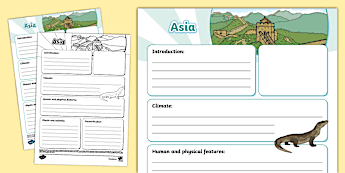 Asia Templates | twinkl.co.uk