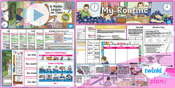 My Routine Year 4 Primary Resources - Spanish Primary Resources - PlanIt
