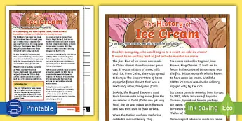Ice Cream Readings | twinkl.com.au