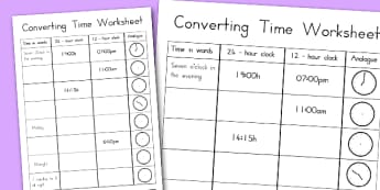 KS2 Telling the Time Primary Resources
