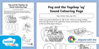 oy - Peg and the Toyshop eBooks - Phase 2 - Stage 5/6 Phonics - Linguistic