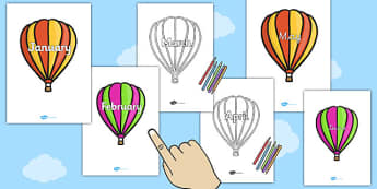 Months of the Year, Birthdays, Display, Primary Resources