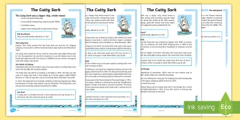 Cutty Sark Histories | twinkl.com.au