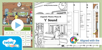 't' sound Phase 3b - Stage 5/6 Phonics - Linguistic Phonics - Resources