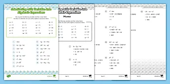 Algebra Resources | twinkl.co.uk