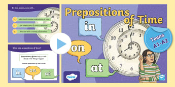 Prepositions of Place and Time - Exercises for ESL Learners