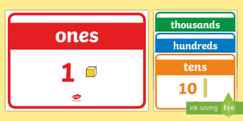 Base 10 Display Posters Primary Resources - KS1 Maths Base Ten