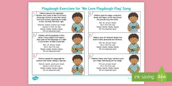 Modelling Dough Songs Early Years (EYFS) - Fine Motor Skills