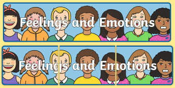 KS1 Feelings Display Materials | My Emotions and Feelings