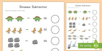 Kindergarten Math Worksheets - Subtraction | Twinkl USA