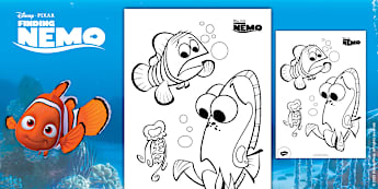 Disney Pixar Finding Nemo Colouring Sheets and Activities