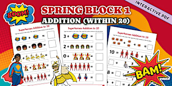 Interactive Home Learning Worksheets - Y1 - White Rose Math