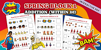 Superhero Addition Games | twinkl.co.uk