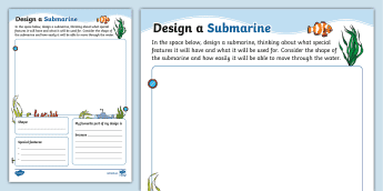 Submarine Worksheets | twinkl.co.uk
