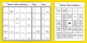 Mathematics Bingo • Twinkl.com