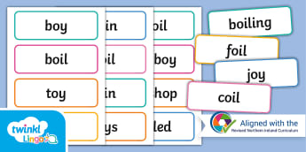 'oy' Sound Phase 3a - Stage 5/6 Phonics - Linguistic Phonics - Resources