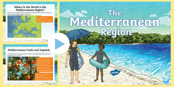 Mediterranean Sea Map For Kids
