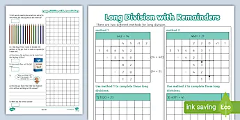 Long Division Methods | twinkl.co.uk